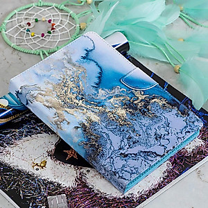 Universal Case for 6.5-7.5'' Tablet, Newshine Colorful Wallet Stand Cover for 7.0'' Samsung Galaxy Tablet, Amazon Kindle Fire 7/HDX 7 and other Around 7 Inch Models - Blue Marble