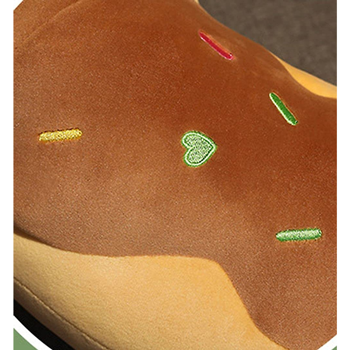 ChezMax Round Donut Pillow Print Decorative Comfortable Soft Plush Funny Food Shaped Pad Seat Back Stuffed Cushion Adult and Kids for Couch Chair Floor Sofa Sea Salt