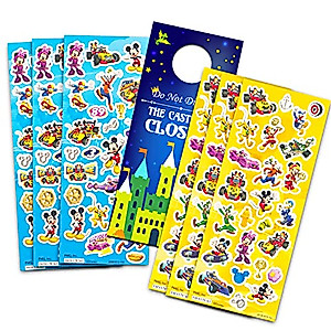 Disney Bundle Disney Mickey Mouse Backpack and Lunch Box Set - 6 Pc School Supplies Bundle with 16'' Backpack, Insulated Box, Canteen, Stickers, More (Disney Gifts)