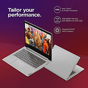 Lenovo Ideapad 3i Flagship 14'' FHD Laptop for Business and Students Essential, 12GB RAM, 512GB NVMe SSD, Intel Dual Core Processor, Wi-Fi 6, HDMI, Dolby Audio, Windows 11 Home, GM Accessories, Gray
