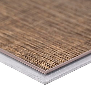 MSI Rutledge 20MIL Luxury Vinyl Flooring, Rigid Core Planks, LVT Tile, Click Lock Floating Floor, Waterproof LVT, Wood Grain Finish, Sample, Walnut Hill Brown