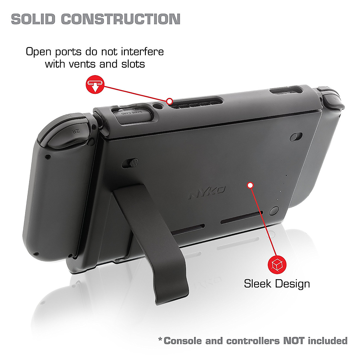 Nyko Power Pak - 5000 mAh rechargeable battery pack with built-in Kickstand for Nintendo Switch
