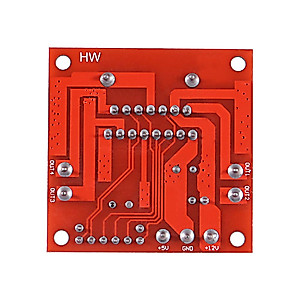 ALMOCN 5PCS L298N Motor Drive Controller Board Stepper Motor Control DC Dual H-Bridge Module for Arduino Smart Car MEGA R3 Mega2560