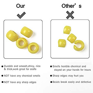 Arokimi Beads for Bracelets,Color Beads for Hair Braids,Making Jewelry Necklace