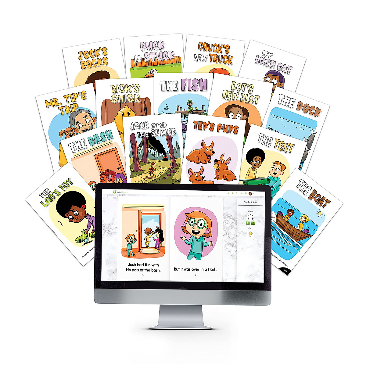 Decodable Readers: 15 Short Vowel Phonics Decodable Books for Beginning Readers Ages 4-7 Developing Decoders (Set 3)