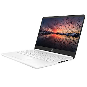 HP Premium 14-inch HD Laptop| Intel Celeron N4120 to 2.8GHz 16GB RAM 64GB SSD| Webcam Fast Charge Bluetooth HDMI USB-C Wi-Fi| Win 11 S with 1 Year MS 365| LIONEYE HDMI Cable| White (Renewed)