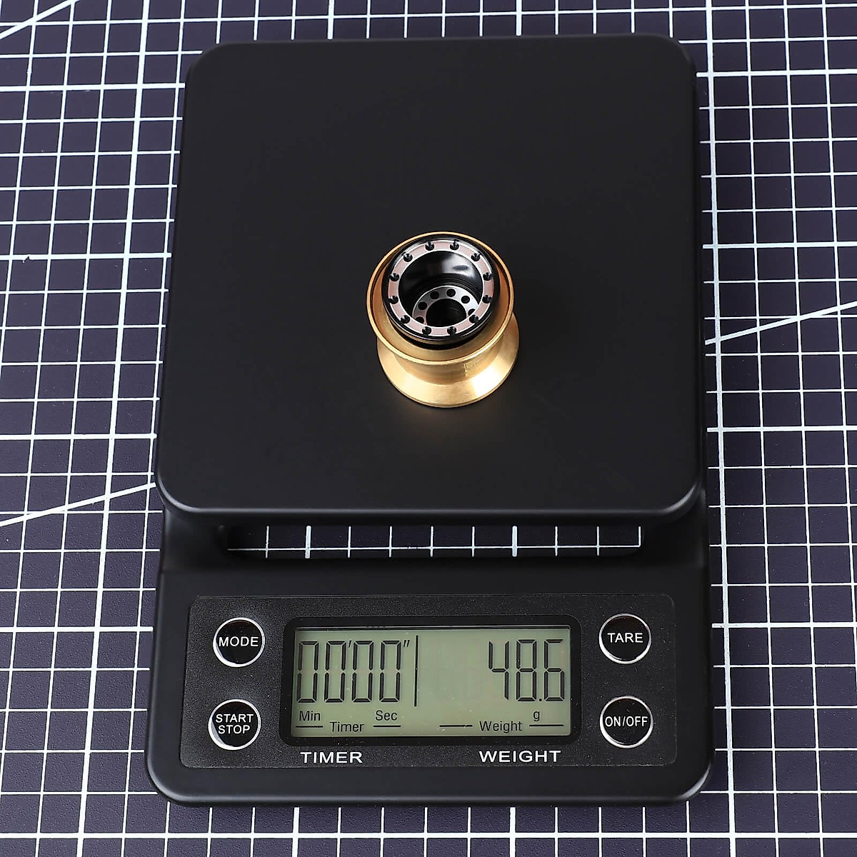 RCAWD 4Pcs Unique Design 1.0 Plus Brass Beadlock Wheel Rims for 1/18 1/24 RC Crawler TRX4M AXI24 SCX24 FCX24,48/pcs (Black)