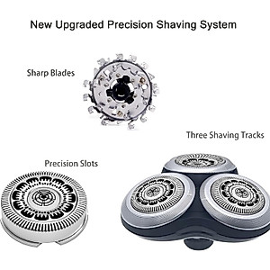 Sh90 Replacement Heads compatible with Philips Norelco Series 9000 Replacement Blades for Electric Shaver Series 9000(S9xxx) Series 8000(S8xxx) Shaving Heads,Upgrade SH90 Replacement Heads,SH90/72