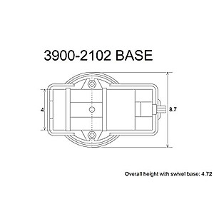 HHIP 3900-2102 Pro-Series Heavy Duty Milling Vise with Swivel Base, 4" Jaw Width, 4" Jaw Opening (Pack of 1)