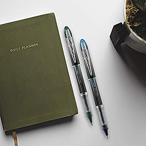 uni-ball Vision Elite BLX Infusion Rollerball Pens, Bold Point (0.8mm), Blue/Black, 3 Count