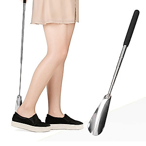 Bagima Shoe Shoe 30 * 5 * 2 Telescopic Shoe Horn Stainless Steel Adjustable Shoehorn with Long Handle for Elderly Pregnant Woman