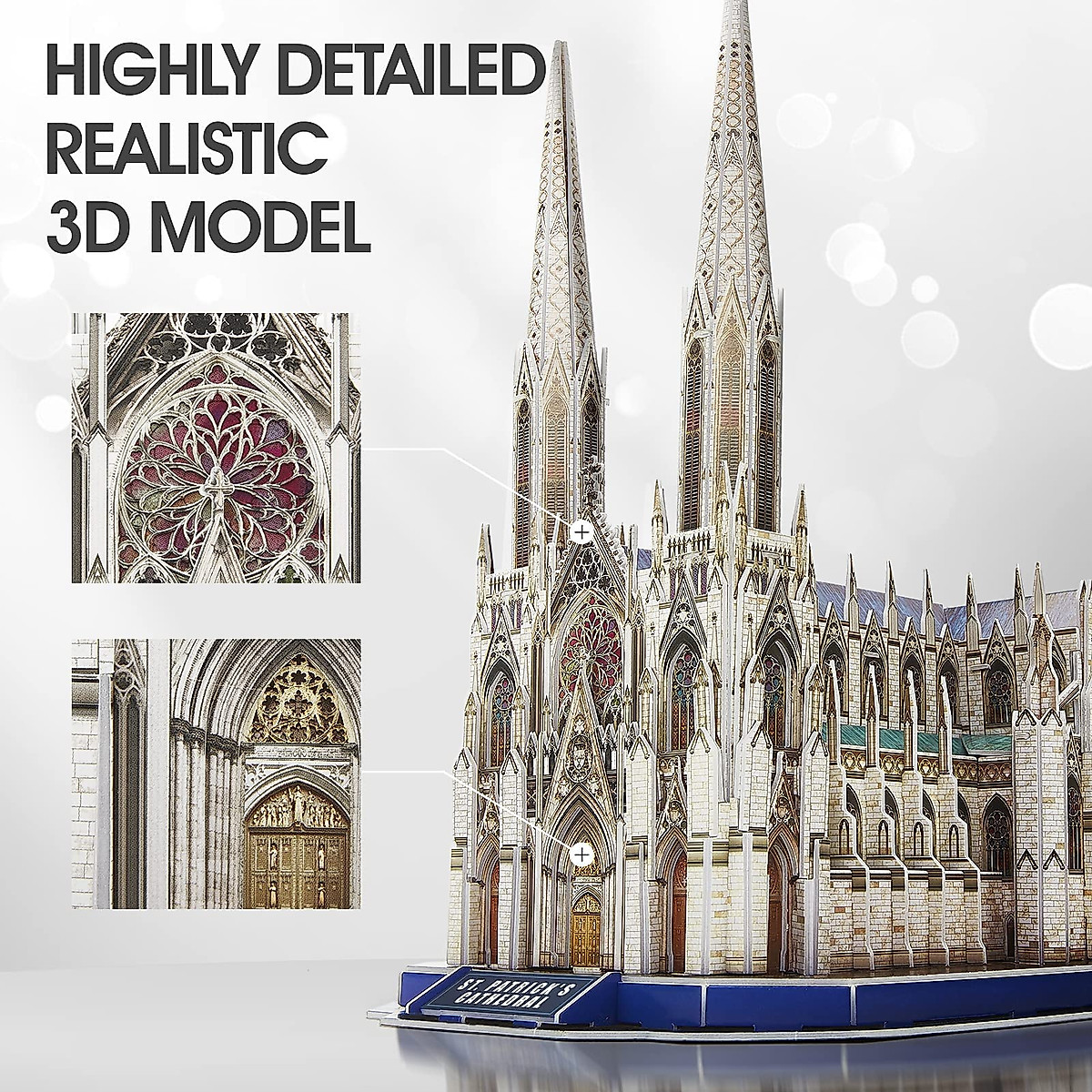 CubicFun 3D Puzzles for Adults St.Basil's Cathedral National Geographic Architecture, Moscow Puzzles for Adults Russia Building Gifts for Women Men, Model Kits Toys for 8 Year Old Girls, 224 Pieces