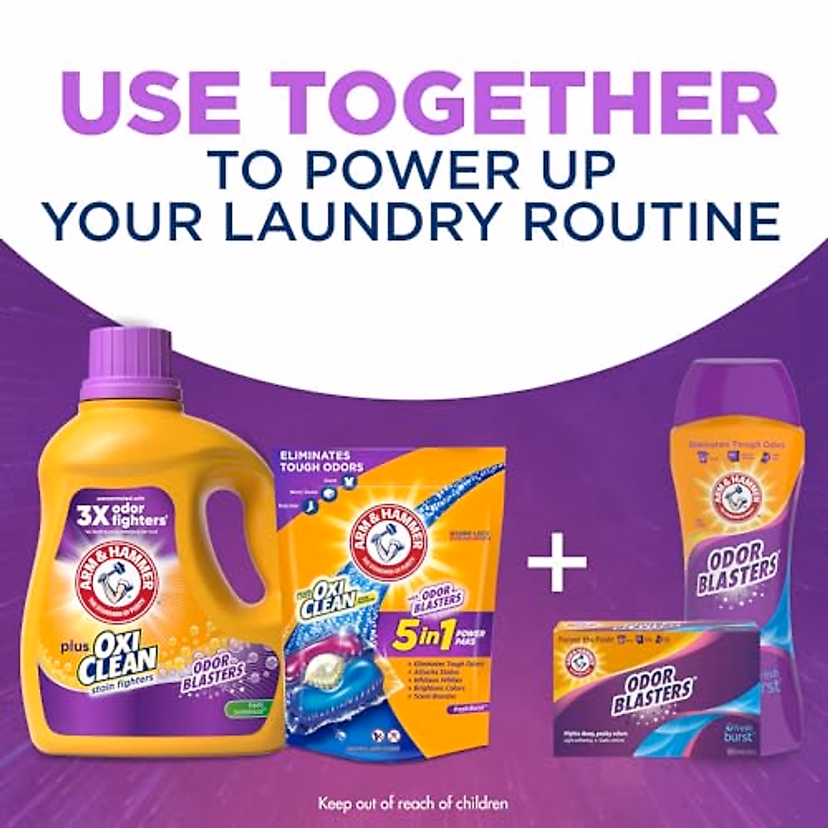 Arm & Hammer Plus OxiClean Odor Blasters Fresh Botanical, 77 Loads Liquid Laundry Detergent, 100.5 Fl oz