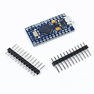 Hosyond 3pcs Pro Micro ATmega32U4 for Leonardo 5V 16MHz Development Board Micro-Controller Compatible with Arduino IDE
