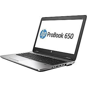 HP ProBook 650 G2 15.6 Inch Business Laptop PC, Intel Core i5 6300U up to 3.0GHz, 16 GB DDR4, 256 GB SSD, WiFi, DVD, VGA, DP, Win 10 Pro 64 Bit-Multi-Language Supports English/Spanish/French(Renewed)