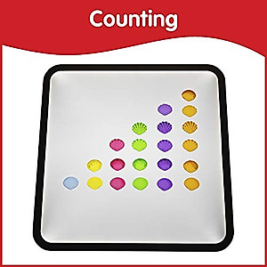 edxeducation-13841 Tactile Shells - Set of 72 - Translucent - 6 Textures and Colors - Ages 18m+ - Explore STEM concepts via Light Panels and Sensory Bins