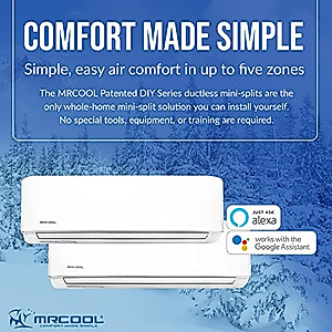 Mr Cool DIYM227HPW02C07 DIY Multi-Zone Series Ductless Heat Pump, White