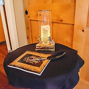 FEATTY Black Ink Feather Quill Ballpoint Pen 1 Pack 5 Refills