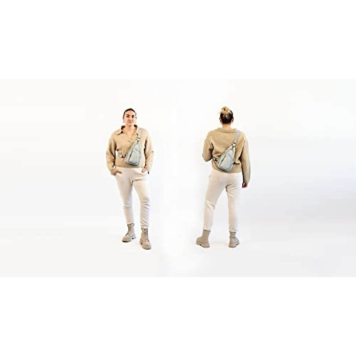 Antik Kraft - The Tasha Soft Vegan Leather Crossbody Sling Backpack Purse for Women - Tan