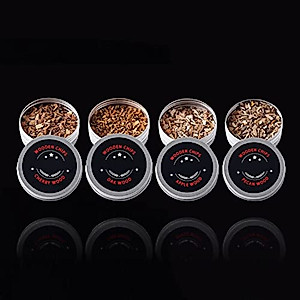 Cocktail Smoker Kit with Torch – 4 Flavors Wood Chips – Bourbon, Whiskey Smoker Infuser Kit, Old Fashioned Drink Smoker Kit, Birthday Bourbon Whiskey Gifts for Men, Dad, Husband (Without Butane)