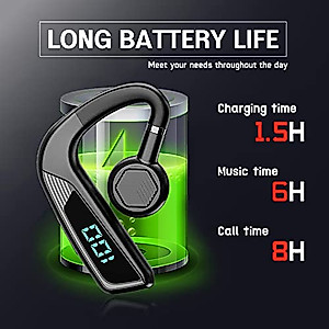 ESSONIO Bone Conduction Headphone Bluetooth Headphones Wireless Headphones with Microphone Noise Cancelling Headphones Headset for Cell Phone