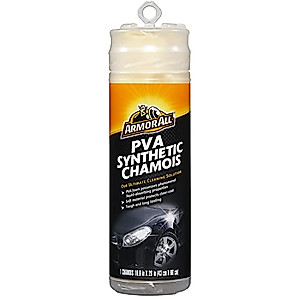 Armor All PVA Synthetic Chamois, Chamois Cloth for Car Cleaning, for Cars, Trucks and Motorcycles