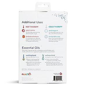 Munchkin® Theraburpee with Essential Oils: Colic & Fever Rescue Kit + with Hot & Cold Therapy Burp Cloths & Aromatherapy