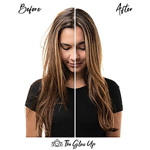 J&K The Glow Up Shampoo & Conditioner Set - Sulfate-Free, Hydrating and Volumizing, Salon Quality Formula for Fine & Thick Hair, Color-Treated Hair Rejuvenation & Extra Shine For Women (250 ML Each)