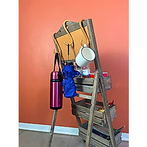 HomeyHandcraft 8 Pack 6 Inch Rattan S Hooks for Hanging, Hangers S Shaped Hooks for Bags, Clothes, Plants, Utensils, Cups, Mugs, Pans, Pots, Kitchenware