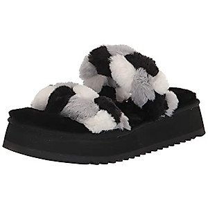 Koolaburra by UGG Women's YA-Baby Slide Sandal, Black Multi, 5