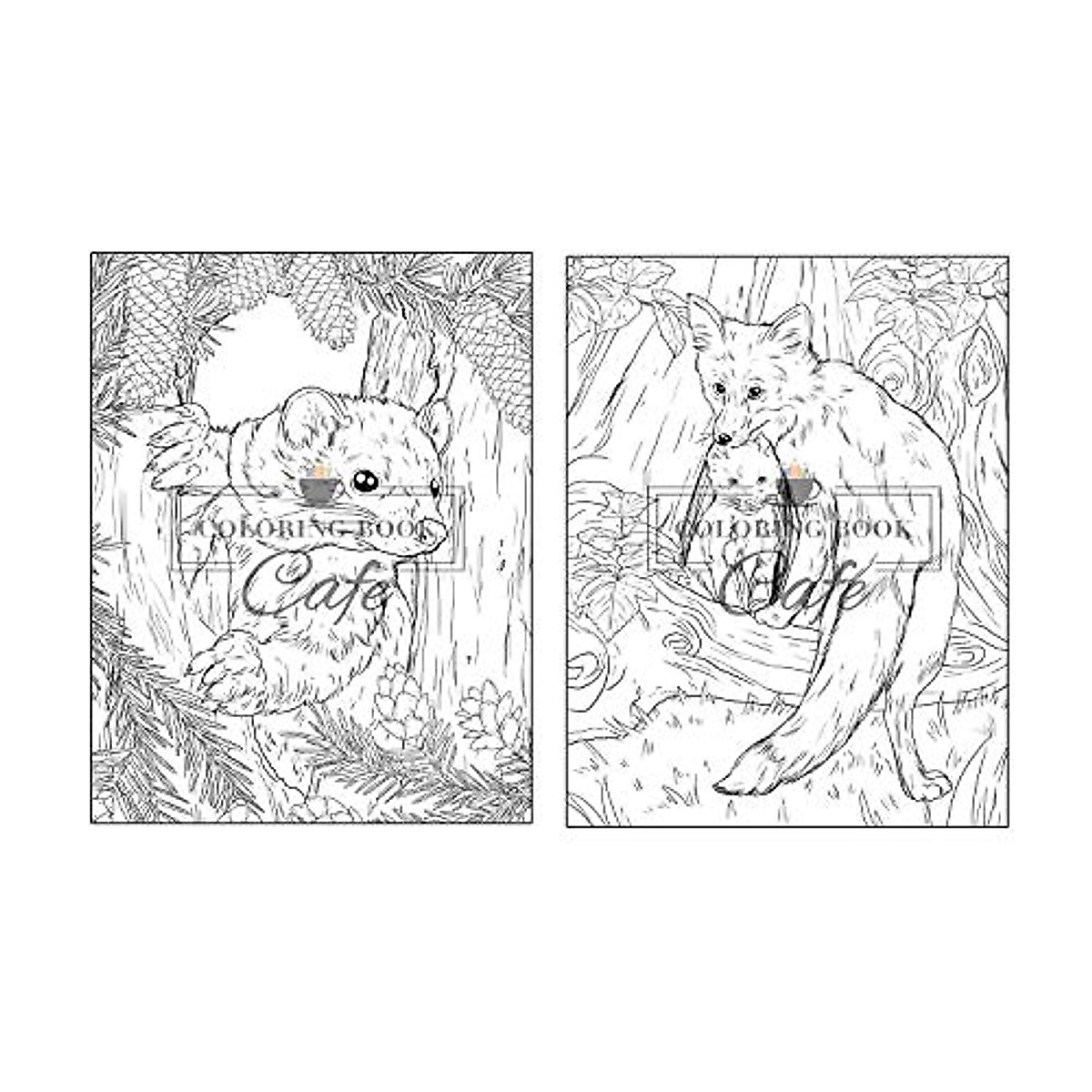 100 Wildlife Scenes: An Adult Coloring Book Featuring 100 Most Beautiful Wildlife Scenes with Animals, Birds and Flowers from Oceans, Jungles, Forests and Savannas