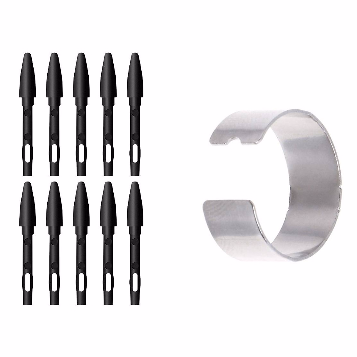 Replacement Tip Nibs for Huion Stylus Pen PN01 for Pen P80 P68 for Model 420 H420 K58 H58L 680S H580 680TF H610PRO 1060PLUS W58 DWH69 WH1409 Graphic Tablets UGEE GAOMON King (Black)