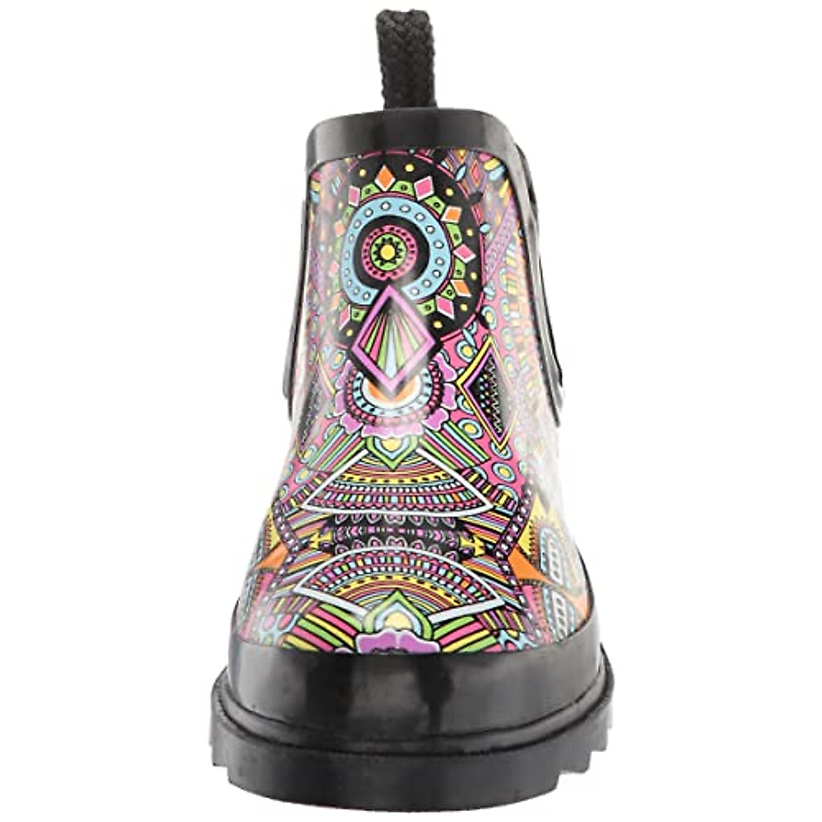 Sakroots Women's Rhyme Rain Bootie Boot, Rainbow Wanderlust, 10