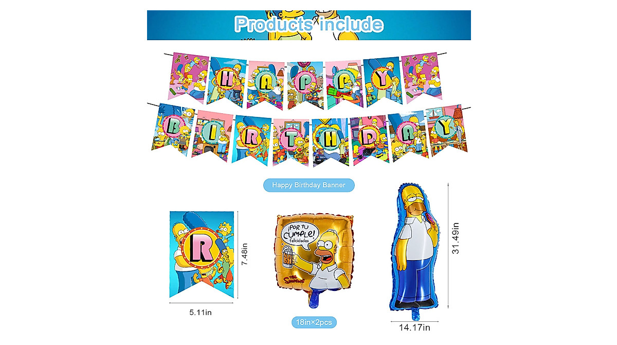 Simpsons Party Decorations – Fun Birthday Supplies