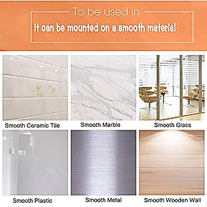 10Pcs Mop Broom Holder Clip, Self Adhesive Wall Mounted Broom Grippers, Great adhesion Anti-Slip Storage Rack for Kitchen, Garden, Garage, Bathroom, Office