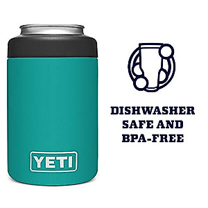 YETI Rambler 12 oz. Colster Can Insulator for Standard Size Cans, Aquifer Blue, 1 Count (Pack of 1)
