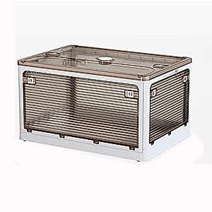 ZSEDP Multi-layer Large Capacity Plastic Storage Cabinet Foldableon Casters Drawer Thickened Locker Storage Box (Color : D, Size : 51CM)