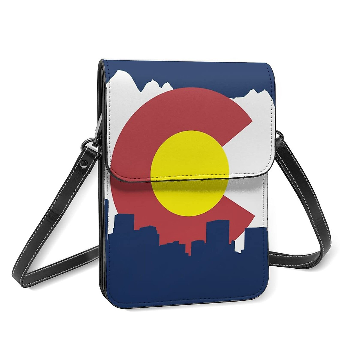 ayvcxui Colorado moutain Flag Crossbody Cell Phone Bag cute Purse Bags with Shoulder Strap Holder Wallet For Women Handbag MINI Phone Bag Passport Purse Lightweight