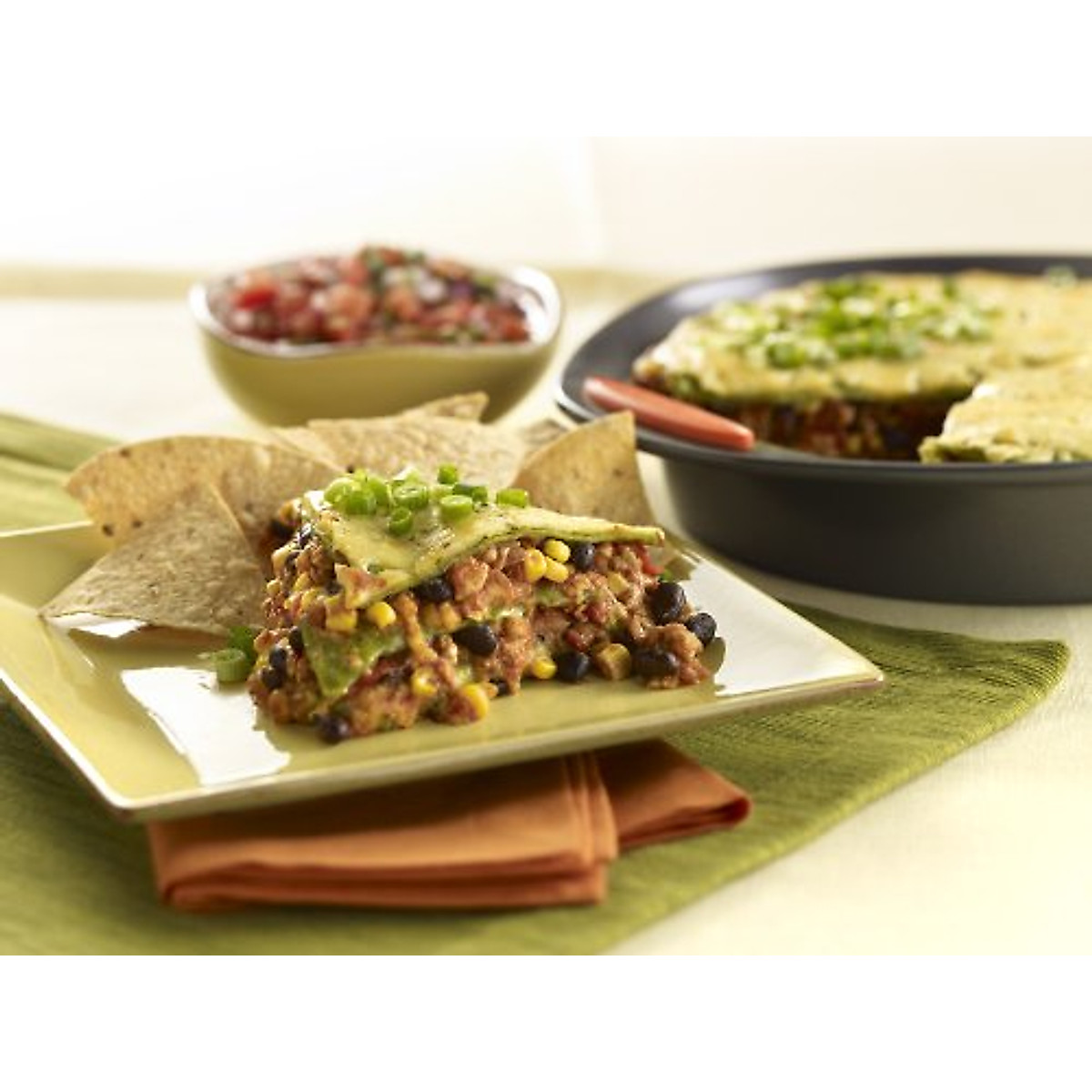 Rachael Ray 55673 Nonstick Bakeware Set with Grips includes Nonstick Bread Pan, Baking Pans and Cake Pans - 5 Piece, Gray with Orange Grips