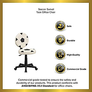 BizChair Soccer Swivel Task Office Chair