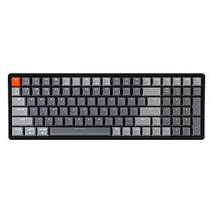 Keychron K4 Wireless Bluetooth/USB Wired Gaming Mechanical Keyboard, Compact 100 Keys 96% Layout RGB LED Backlit Gateron G Pro Blue Switch N-Key Rollover, Aluminum Frame for Mac Windows, Version 2