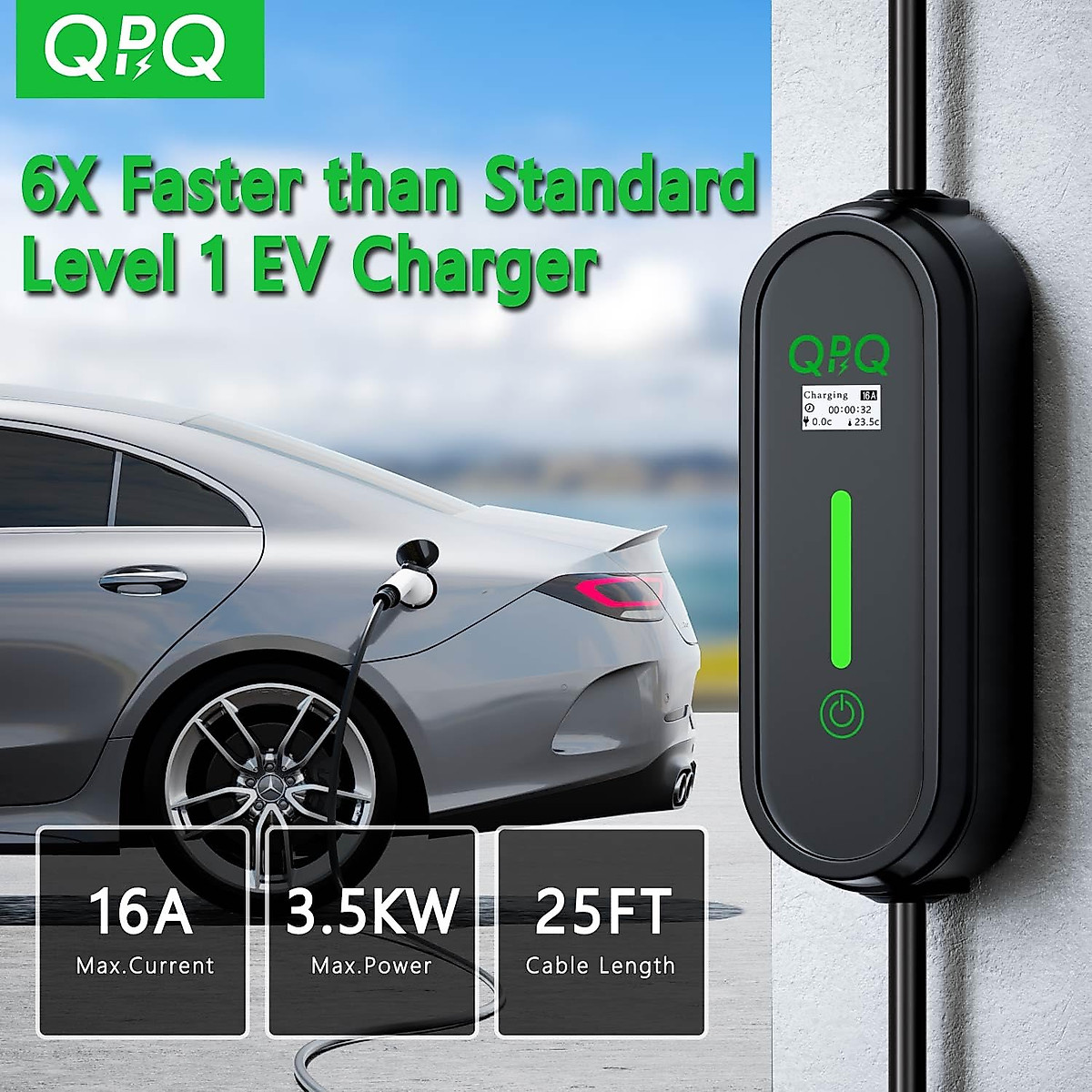 QPQ EV Charger 16A 40A (16A)