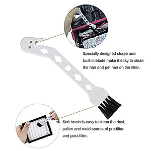 Replacement Accessories Compatible with Robot Sweeping Narwal T10,Microfiber X2 Filters X4 Side Brushes X4 Mop Cloth X1 Brush