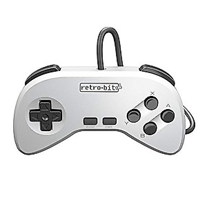 Retro-Bit Retro Duo 2 in 1 Console System - for Original NES/SNES, & Super Nintendo Games - Silver/Black