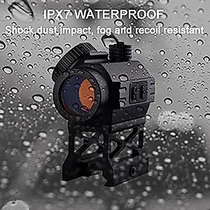 CTOPTIC Red Dot Sight 1x20mm Compact Red Dot Optics with Low Profile and Absolute Co-Witness Mount Lens Covers Powered Auto On & Off