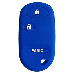 RPKEY Silicone Keyless Entry Remote Control Key Fob Cover Case Protector Replacement Fit for Honda Accord Element Civic Pilot 72147-S5A-A01 NHVWB1U523 NHVWB1U521 A269ZUA106 72147-S04-A01(Blue)