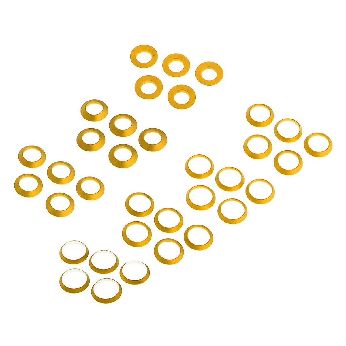 SM SunniMix 20x Decorative Aluminum Winding Fishing Rod Building Repair Component Accessory