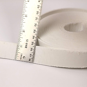 Lynn Manufacturing Strip Ceramic Fiber Alternative Paper, 2100F Rated, 1" x 1/8" x 200", High Temperature Gasketing for Boiler, Wood Stove, Pellet Stove, Furnace, Kiln, Forge, 9602