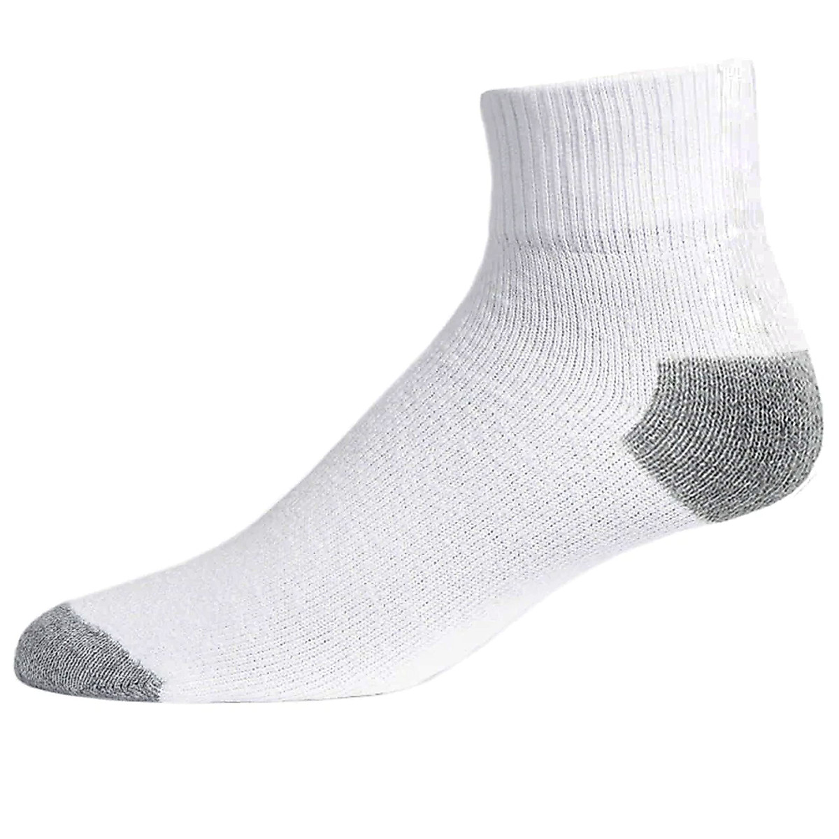 12 Pairs Mens Womens Sports Socks Ankle Low Cut Crew Quarter Comfort White 9-11