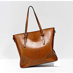 Ecokaki Women’s Vintage Large PU Leather Travel Handbag Hobo Bag Shoulder Bag Sling Bag Cross Body Bag Wine